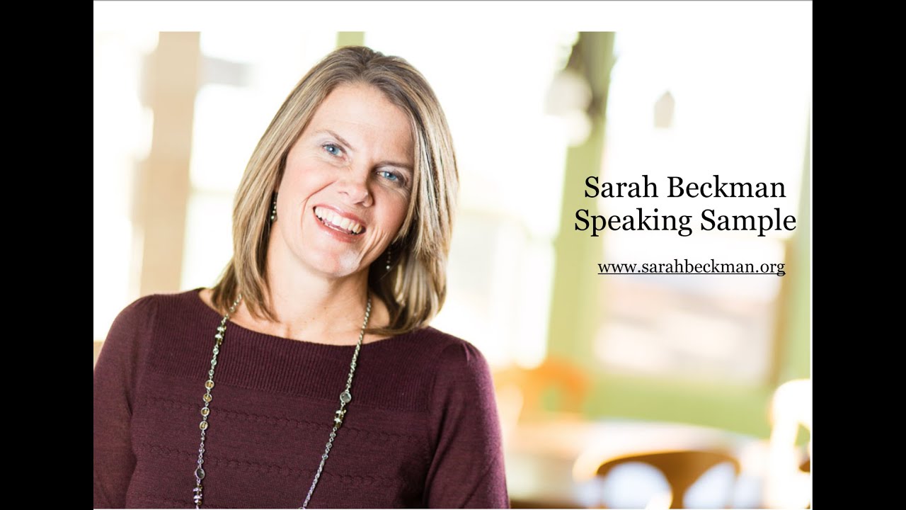Sarah Beckman Speaking Sample - YouTube