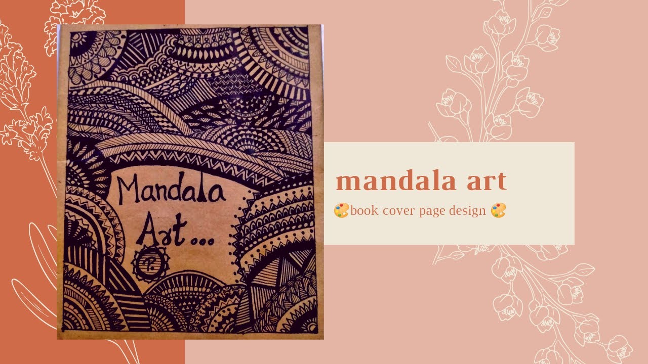 mandala art |book cover page mandala design|mandala design - YouTube