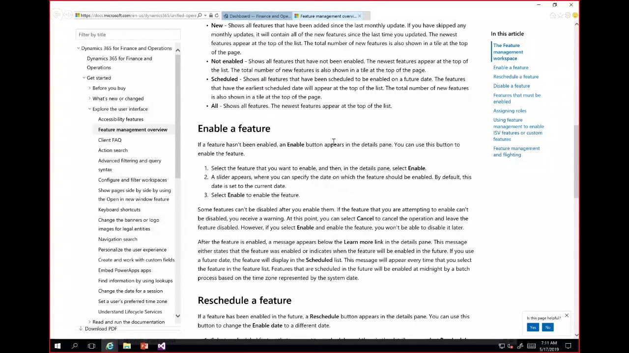 Dynamics 365 Finance Feature Management - YouTube