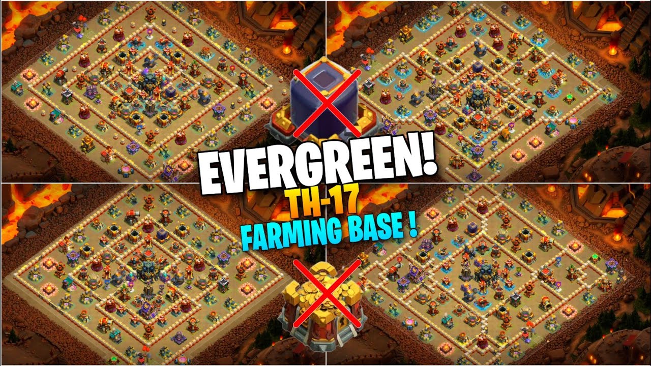 EVER GREEN TH17 NEW TESTED FARMING BASE LINK | TH17 FARMING BASE LINK ...
