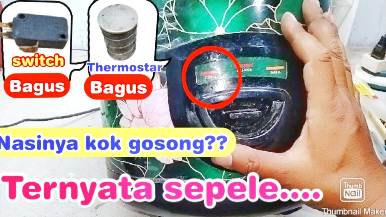 switch bagus, otomatis magnet bagus,tapi nasinya kok gosong - YouTube