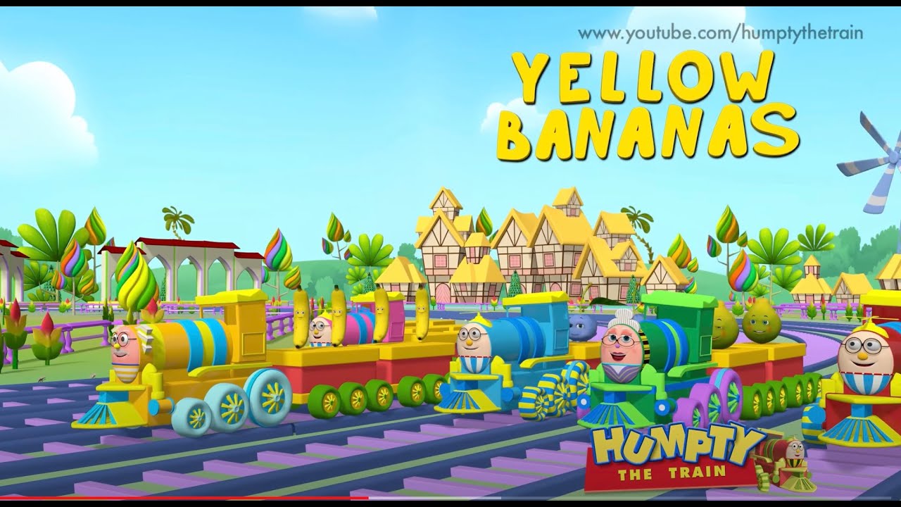 Learn spelling of fruits with Humpty the train and his balloon and ...