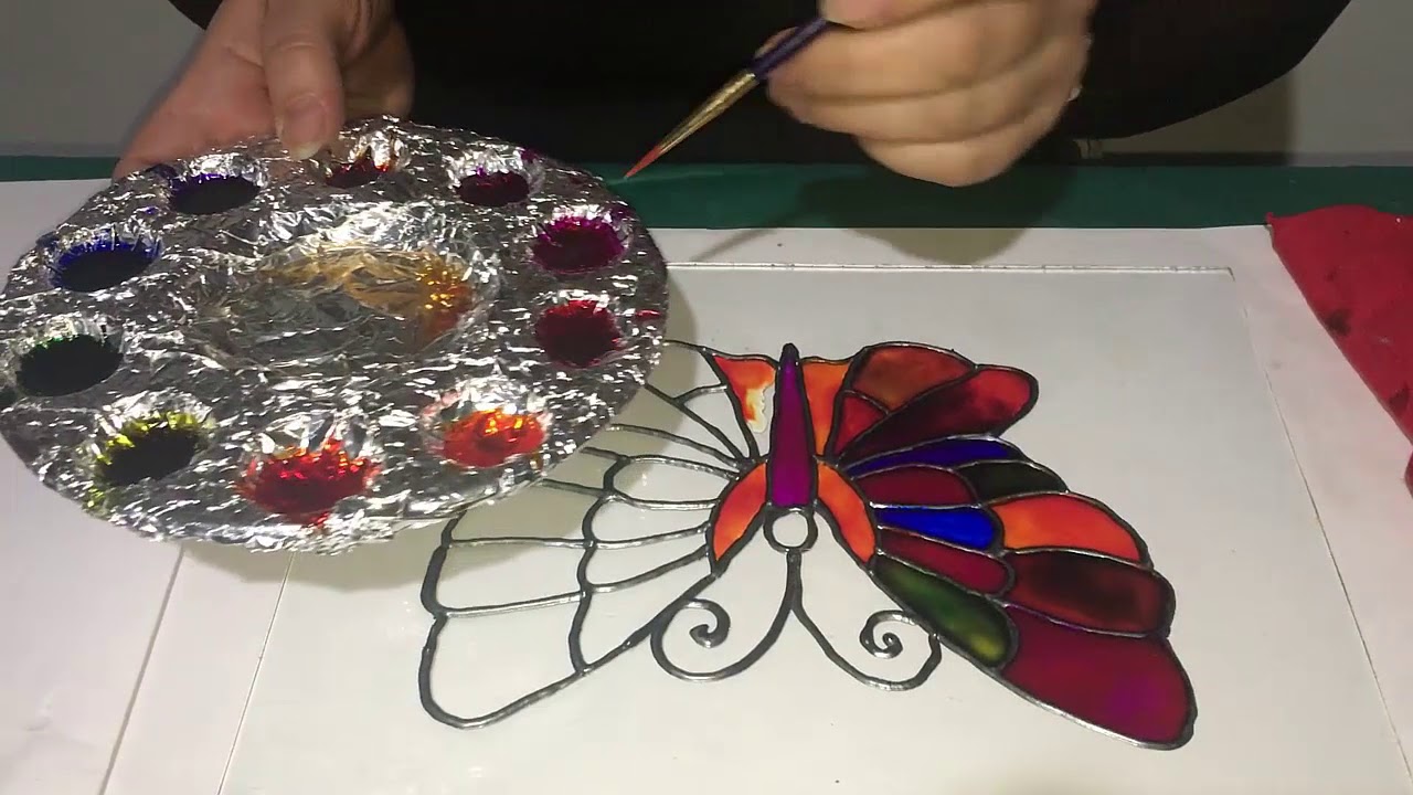 TUTORIAL: IMITACIÓN DE VITRAL - PARTE 2 - YouTube