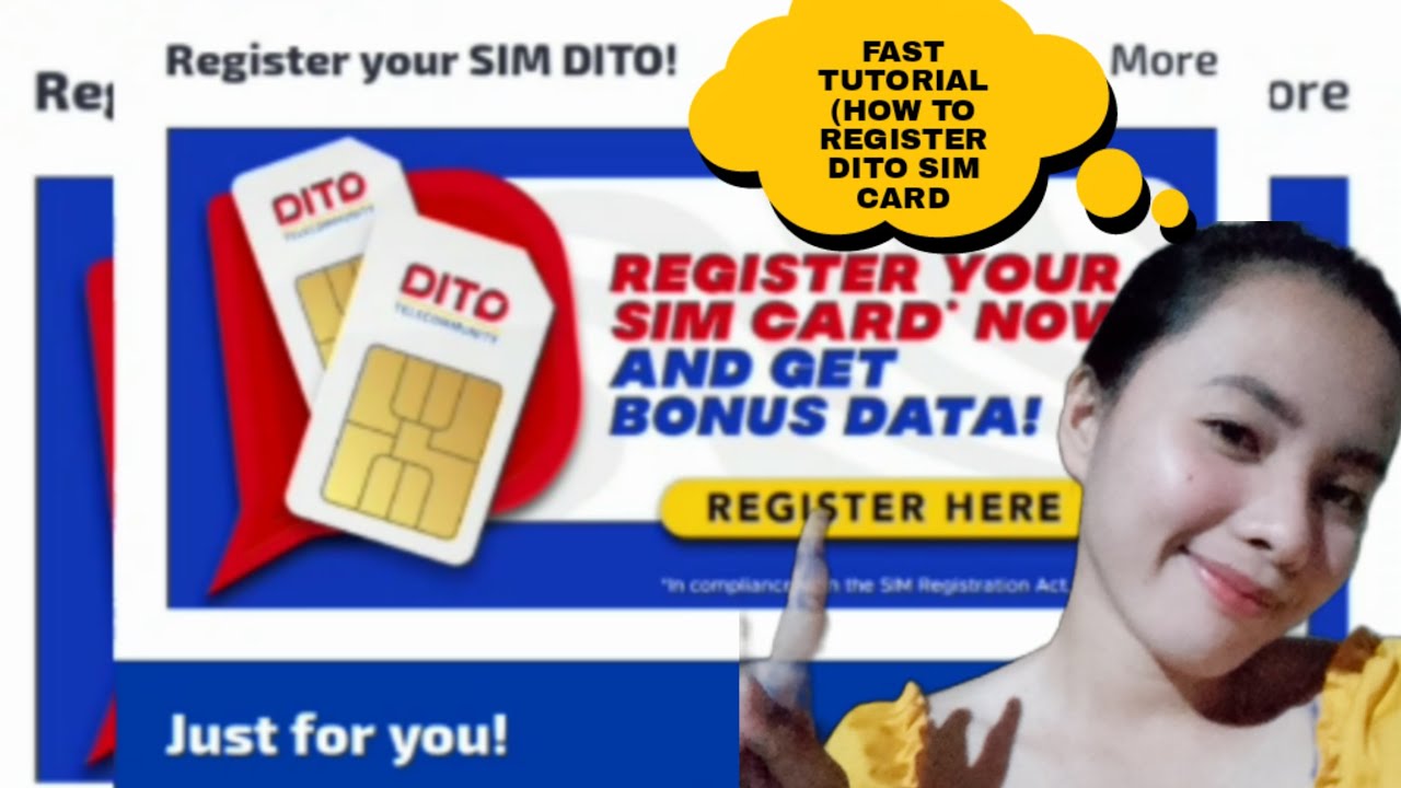 HOW TO REGISTER DITO SIM CARD 2023 |FAST TUTORIAL 2023 - YouTube