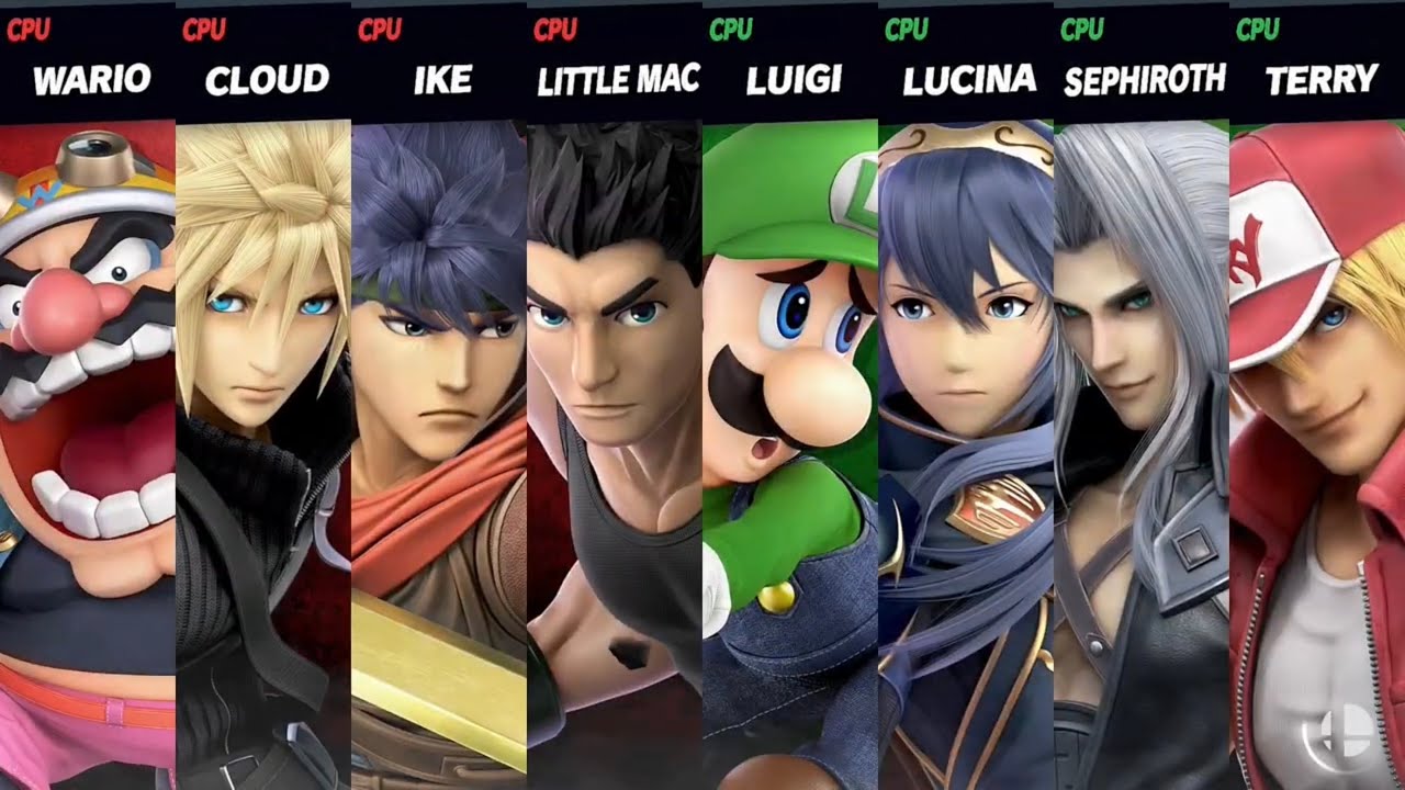 Super Smash Bros. Ultimate - Team Wario vs Team Luigi - YouTube