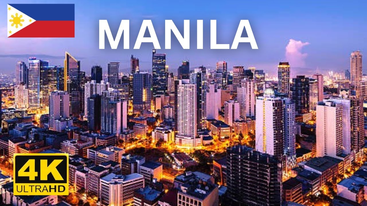 MANILA philippines 4K Ultra HD video by drone 60fps - YouTube