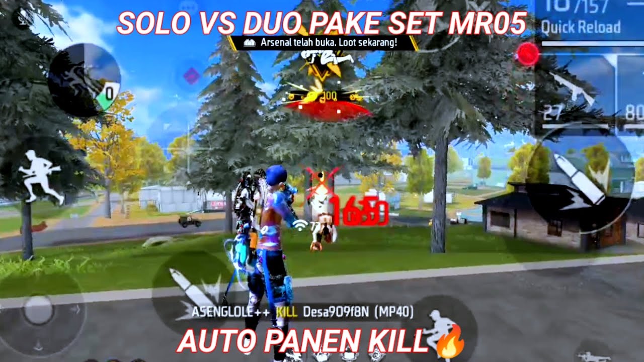 SOLO VS DUO PAKE SET MR05 AUTO PANEN KILL - FREEFIRE INDONESIA - YouTube