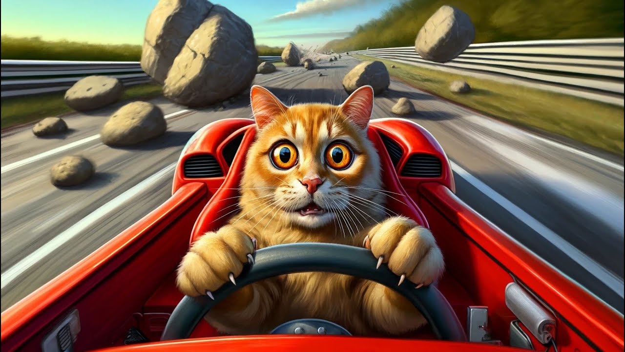 Cat Accident: Shocking Racing Crash! 😰😳 #aicats #catlover #aiart - YouTube