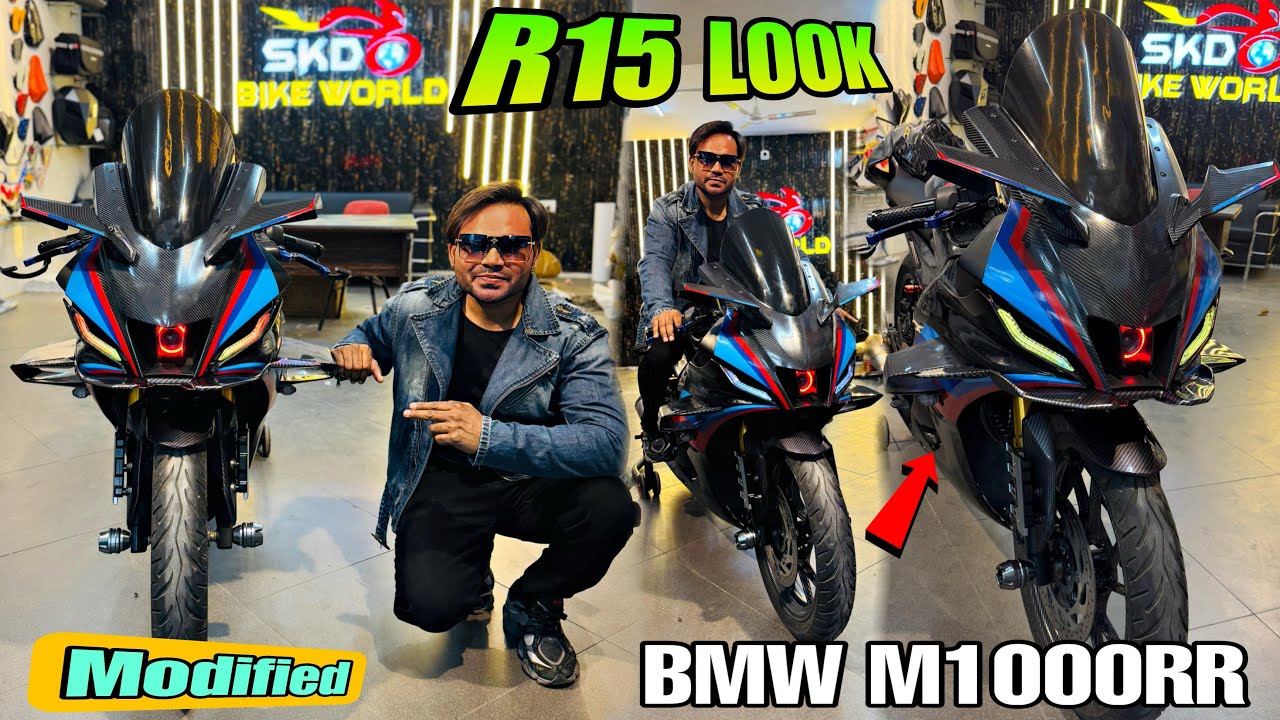 R15 V4 modified | R15 India First Edition Modified | M1000RR | part 4 ...