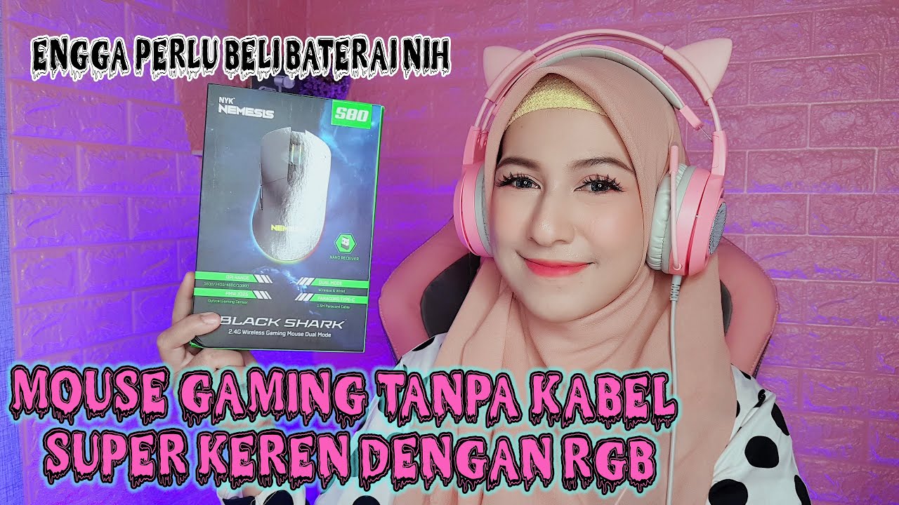 REVIEW NYK Nemesis Mouse Wireless Black Shark S80 - YouTube