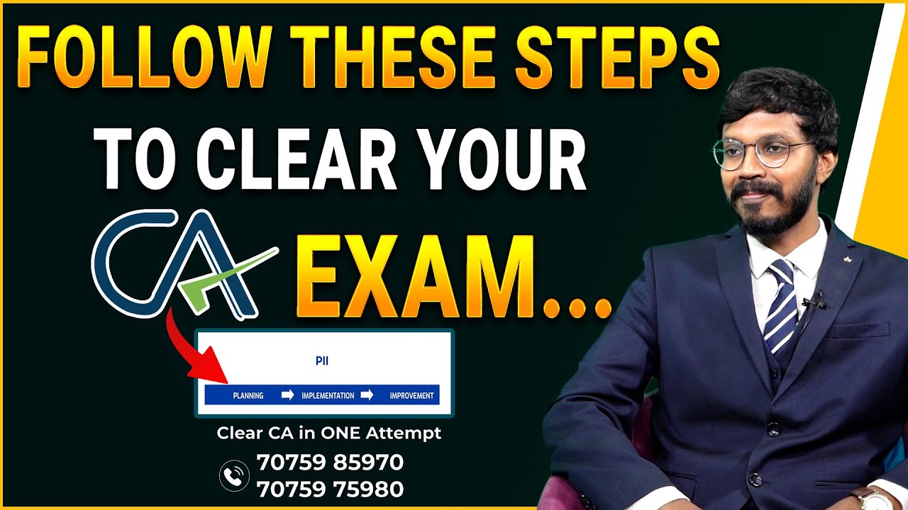 Follow these steps to clear your CA exam.. || Chartered Accountant || # ...