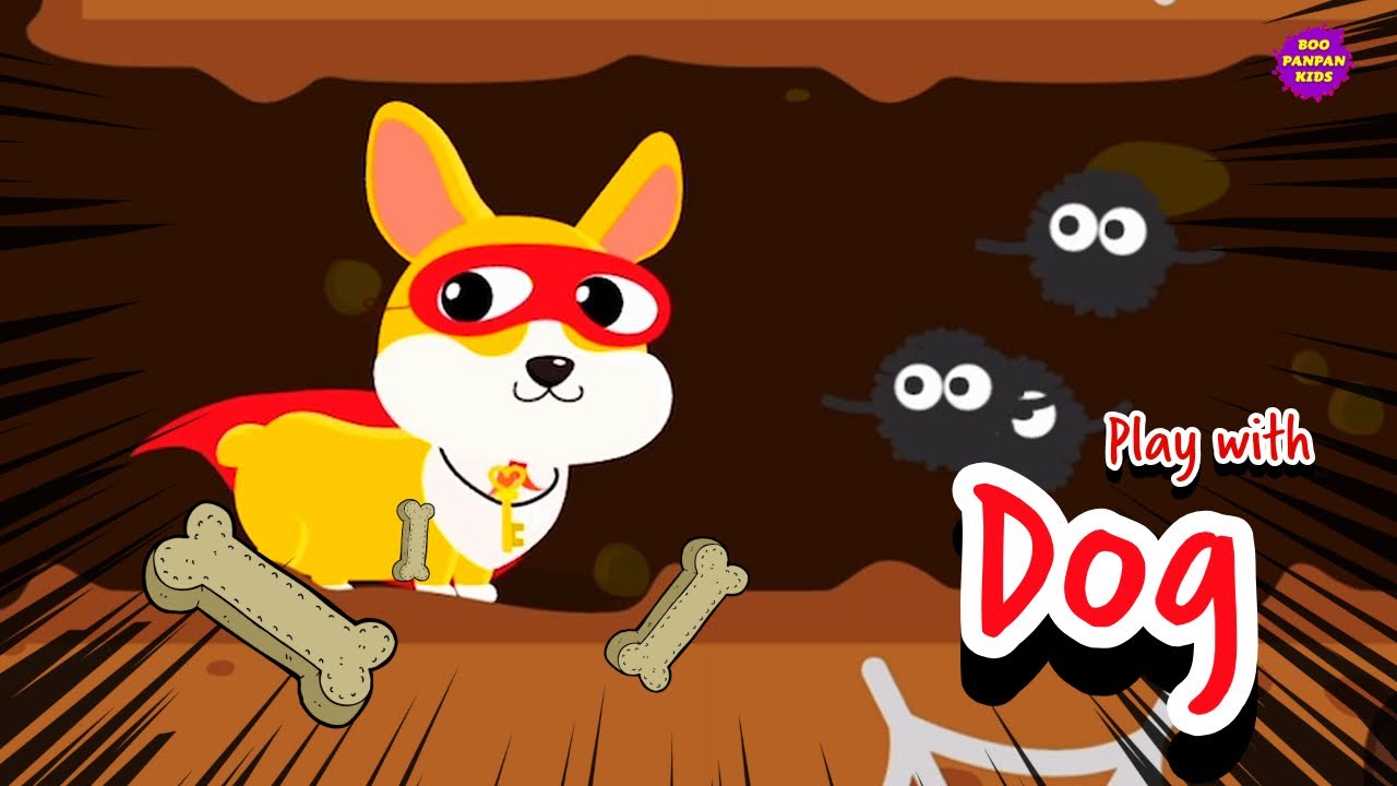 Candybots Play with Dog | House Animals |Boopanpankids - YouTube