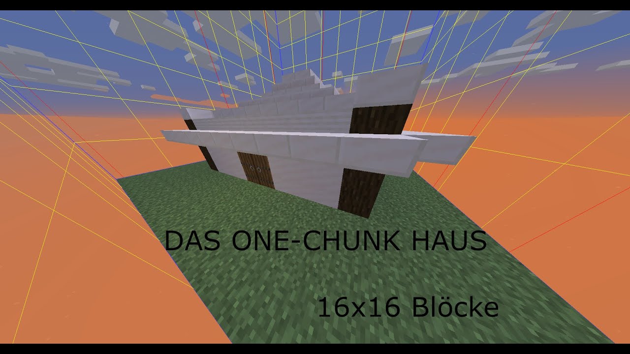Minecraft ONE-CHUNK HAUS | #1 - YouTube