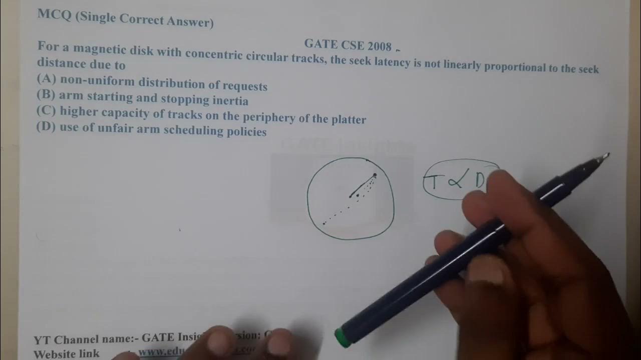 GATE CSE 2008 || COMPUTER ORGANIZATION || GATE Insights Version: CSE - YouTube