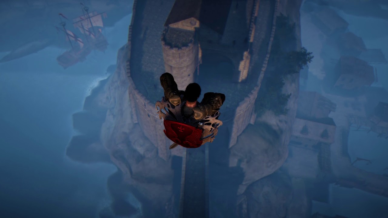 Bdo climbing and jumpng from Epheria port tower - YouTube