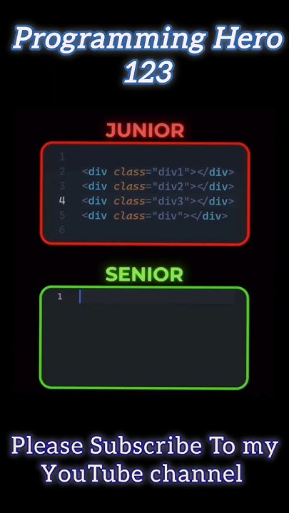 Junior Coder V/S Senior Coder #coding #viral #programming #shortsfeed # ... Junior Coder V/S Senior Coder #coding #viral #programming #shortsfeed # ...