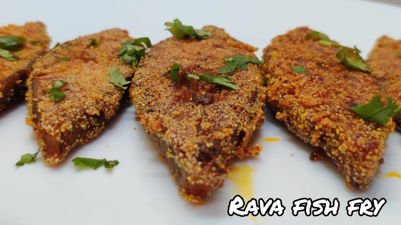 #Rava fish fry | Pomfret fry - YouTube