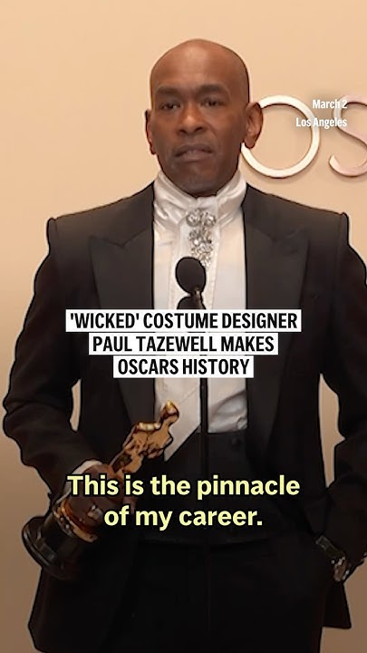 'Wicked' costume designer Paul Tazewell makes Oscars history - YouTube