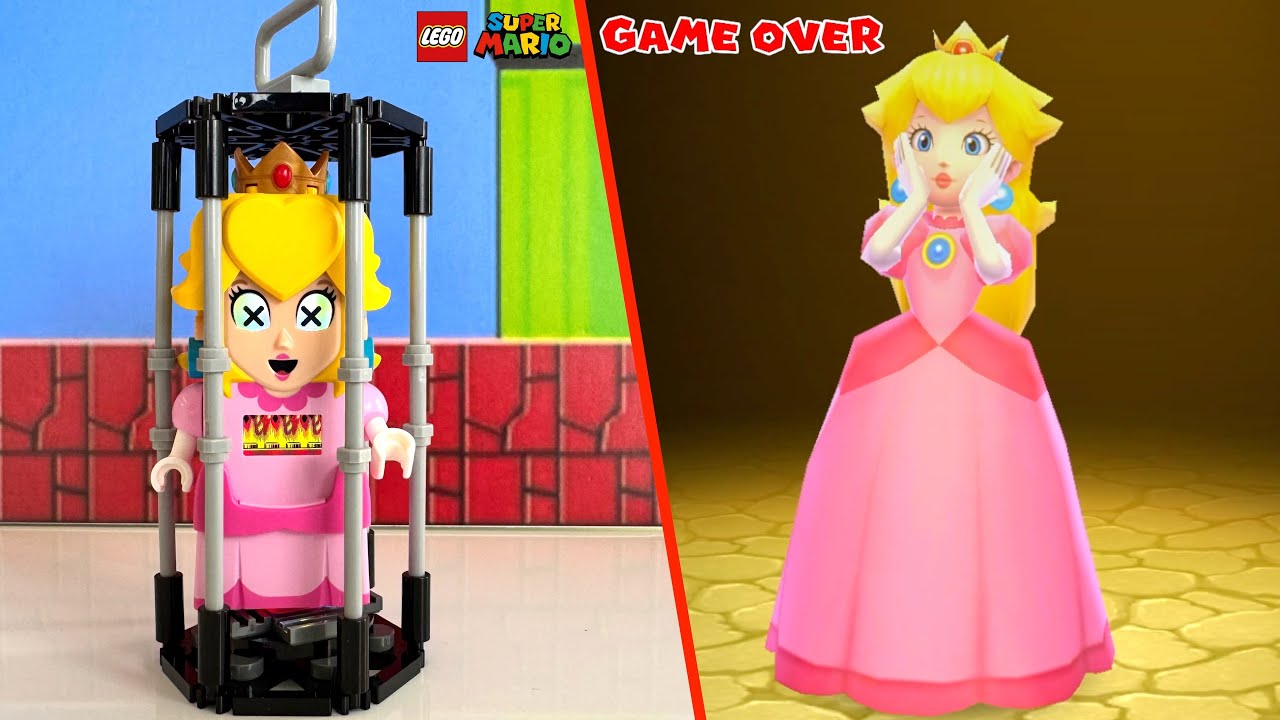 Can Mario Save Peach from Bowser's Dark Castle? - Lego Super Mario ...