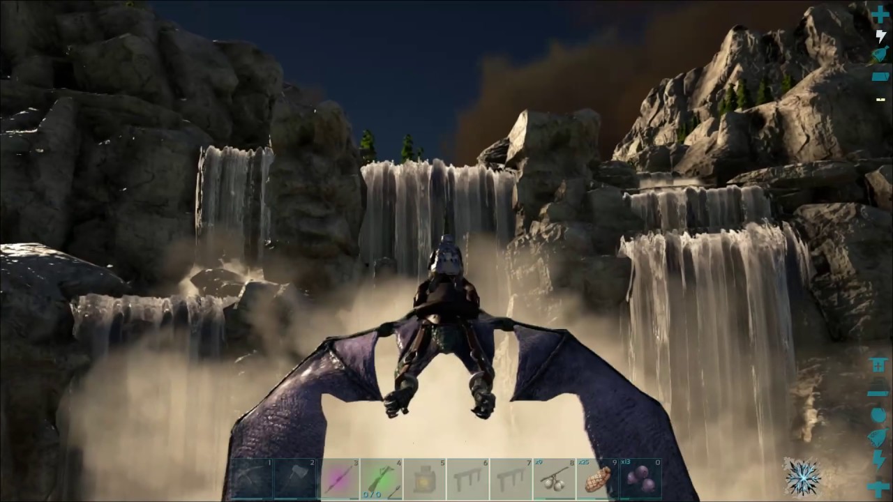 Biggest Waterfall in the world - ARK Ragnarok - YouTube