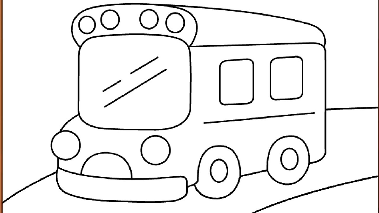 BUS EASY DRWINGS &PAINTING VIDEO 💖 - YouTube