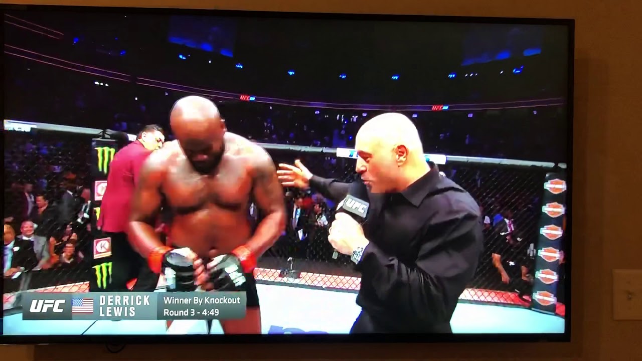 Derrick Lewis “My balls was hot” Joe Rogan post fight interview UFC ...