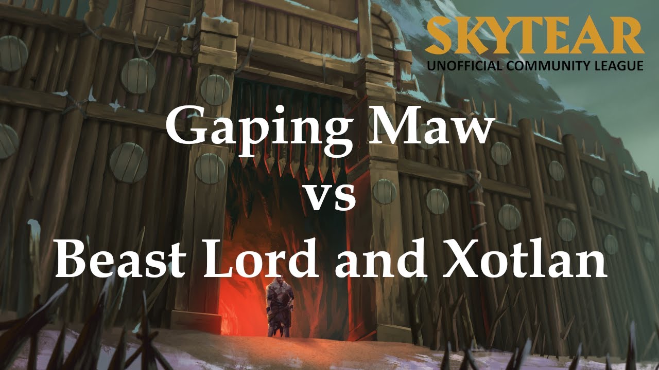 Season 1 Game - Gaping Maw vs The Beast Lord on Solo Normal - YouTube