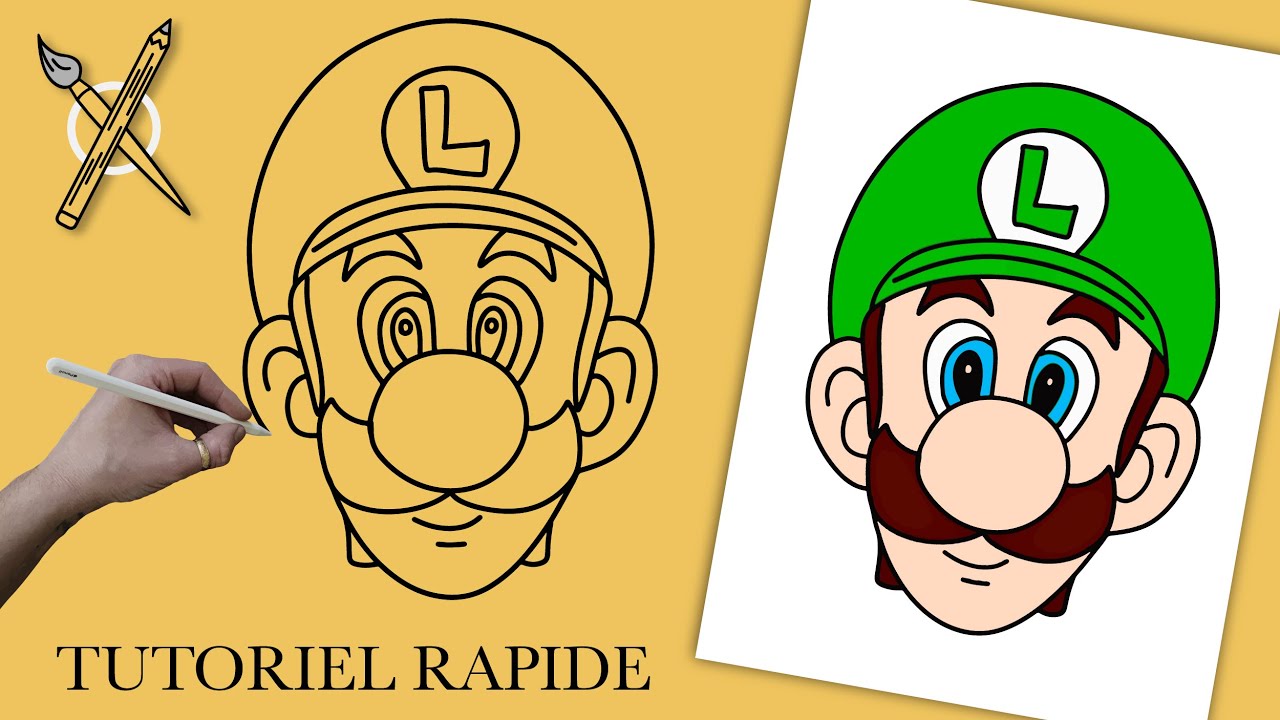 COMMENT DESSINER LUIGI MARIO DES SUPER MARIO BROS, LE FILM! TUTORIEL ...