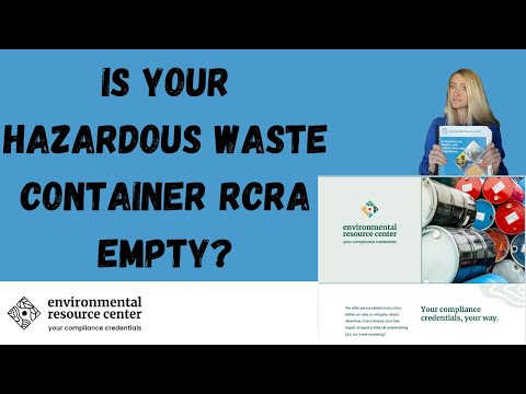 A Hazardous Waste Container Is Allowed To Be Open When