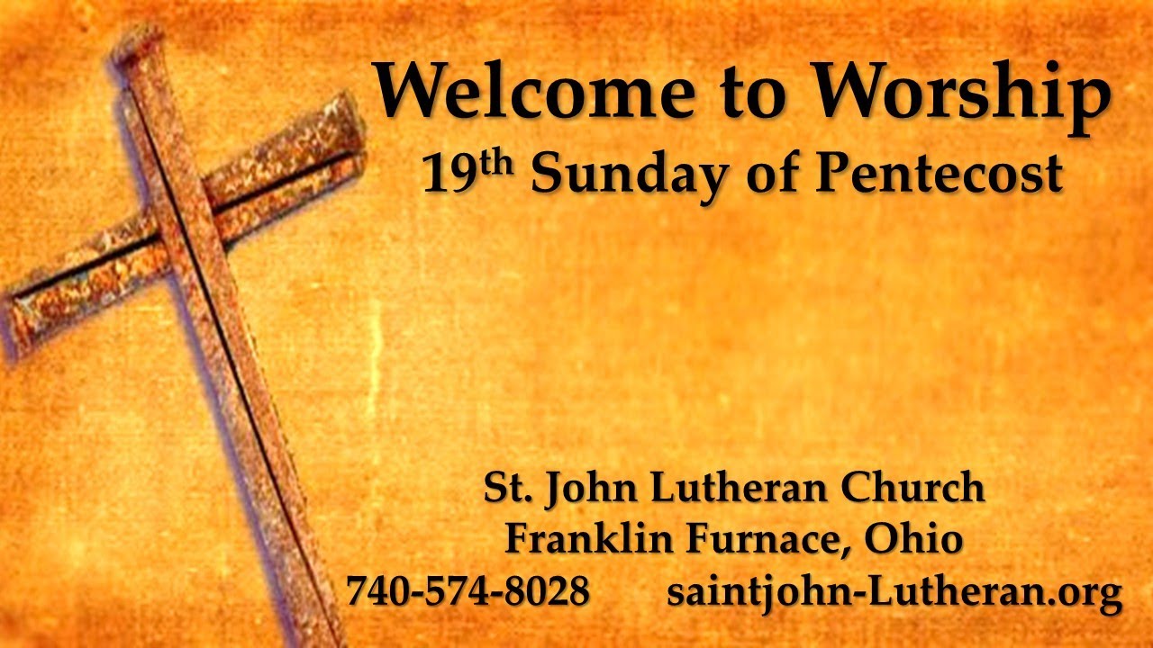 Pentecost 19 worship - YouTube