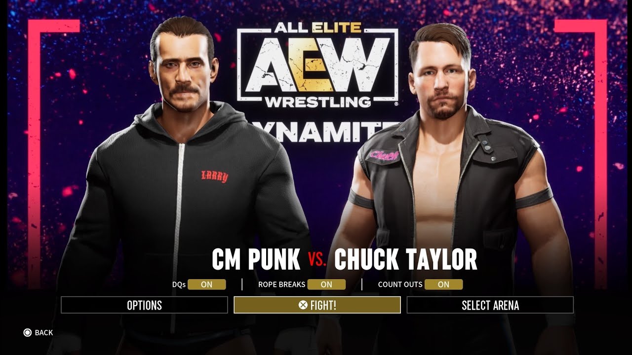 AEW: Fight Forever CM Punk vs Chuck Taylor - YouTube