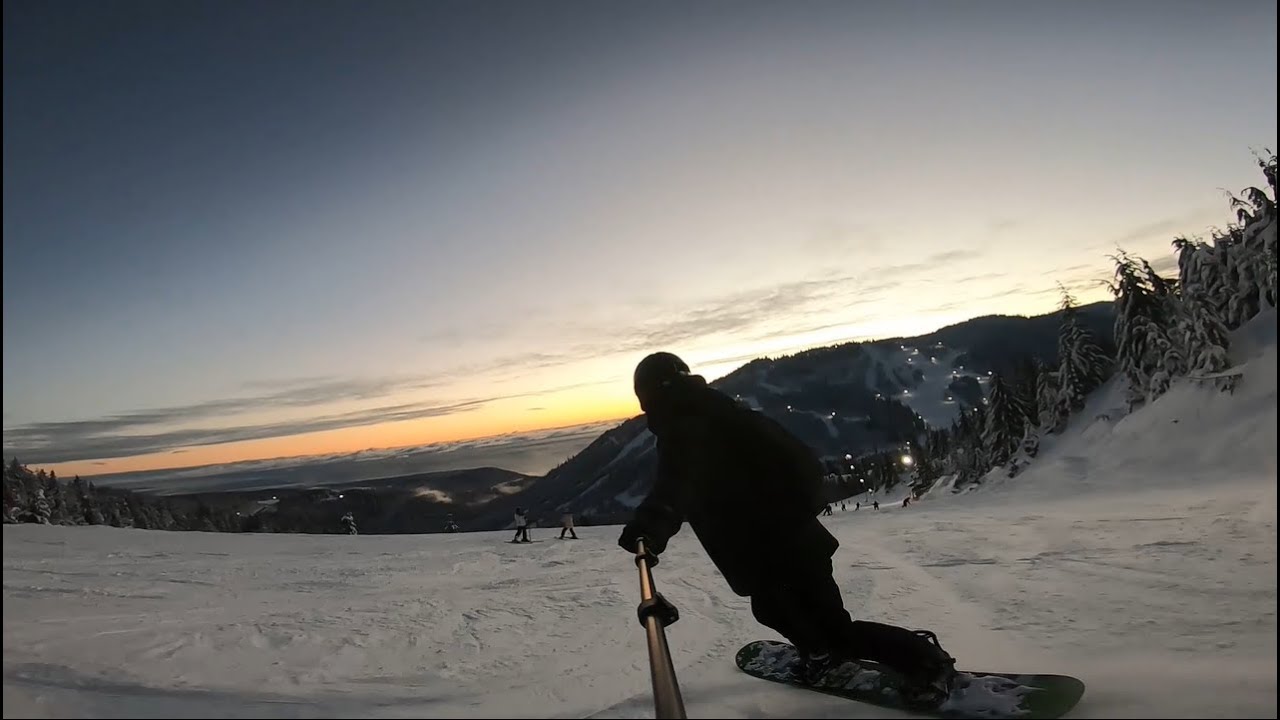 Night Snowboarding Cypress Mountain! Vancouver, BC - YouTube