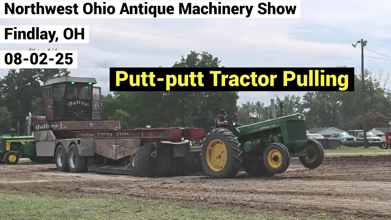 John Deere Putt-putt Tractor Pulling at Northwest Ohio Antique ...