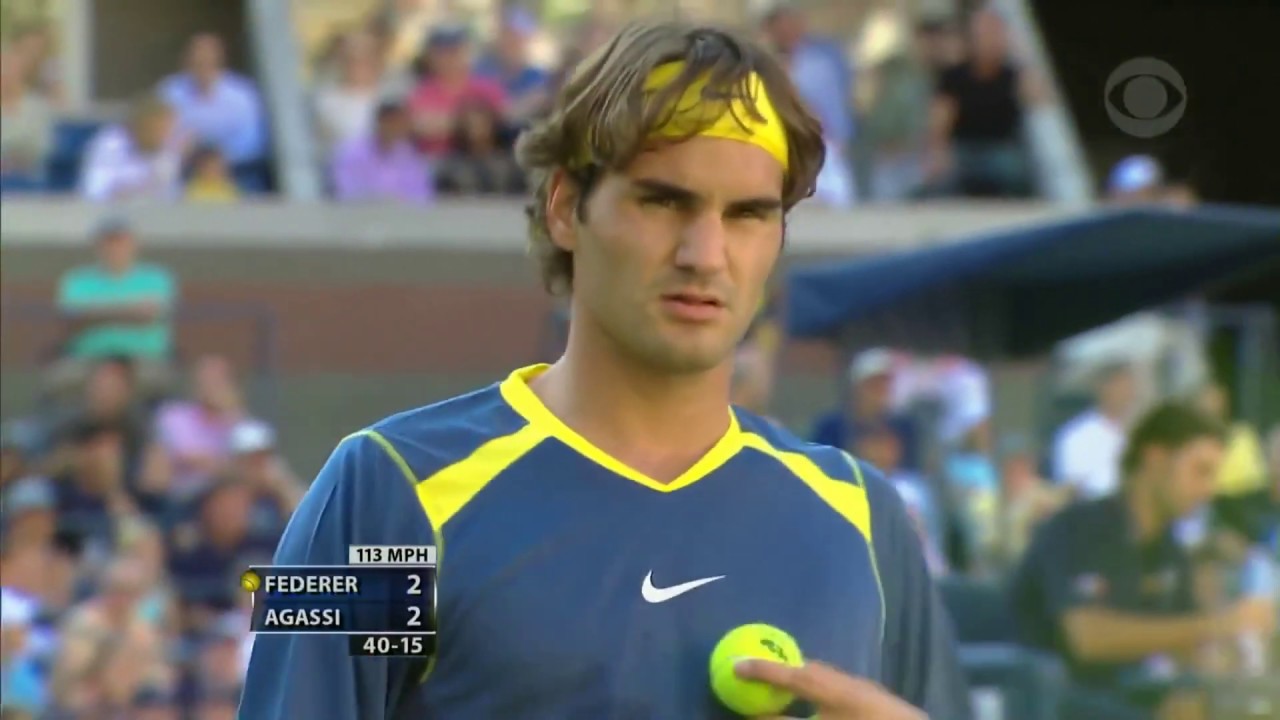 Roger Federer vs Andre Agassi Highlights * US Open 2005 Final HD - YouTube