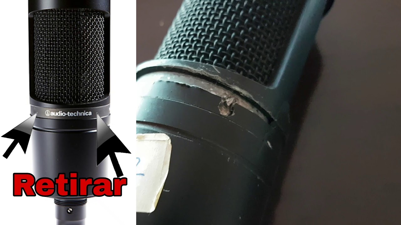 Como desarmar (desmontar) un micrófono Audiotechnica AT 2020 - YouTube