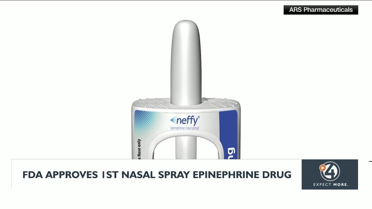 FDA approves first nasal spray epinephrine drug - YouTube