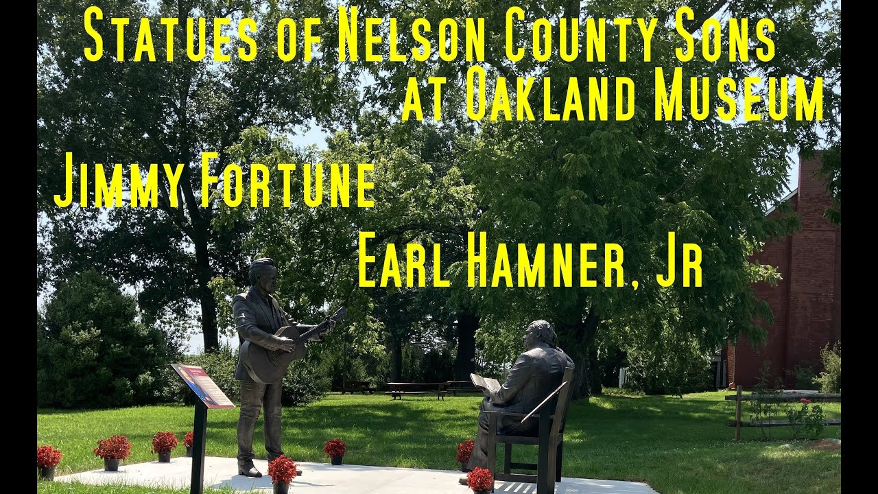 Jimmy Fortune and Earl Hamner, Jr. Statues in Arrington, VA - YouTube