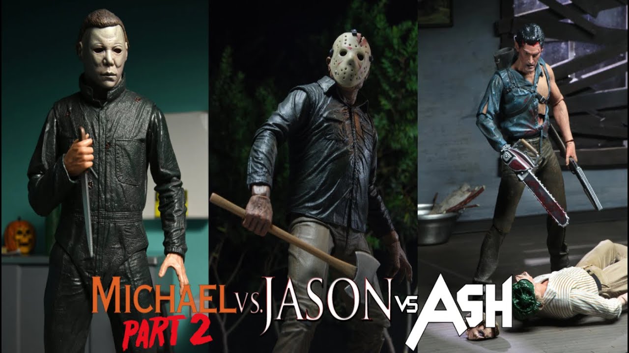 Michael vs Jason vs Ash Part 2 (Stop Motion) - YouTube