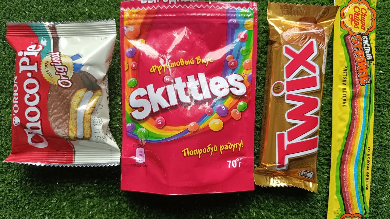 Satisfactory Video | Unpacking a variety of sweets Choco Pio, Twix ...