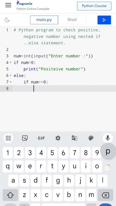 Nested if....else statement #shorts #short #shortsfeed #shortvideo #python #subscribe #coding # ...