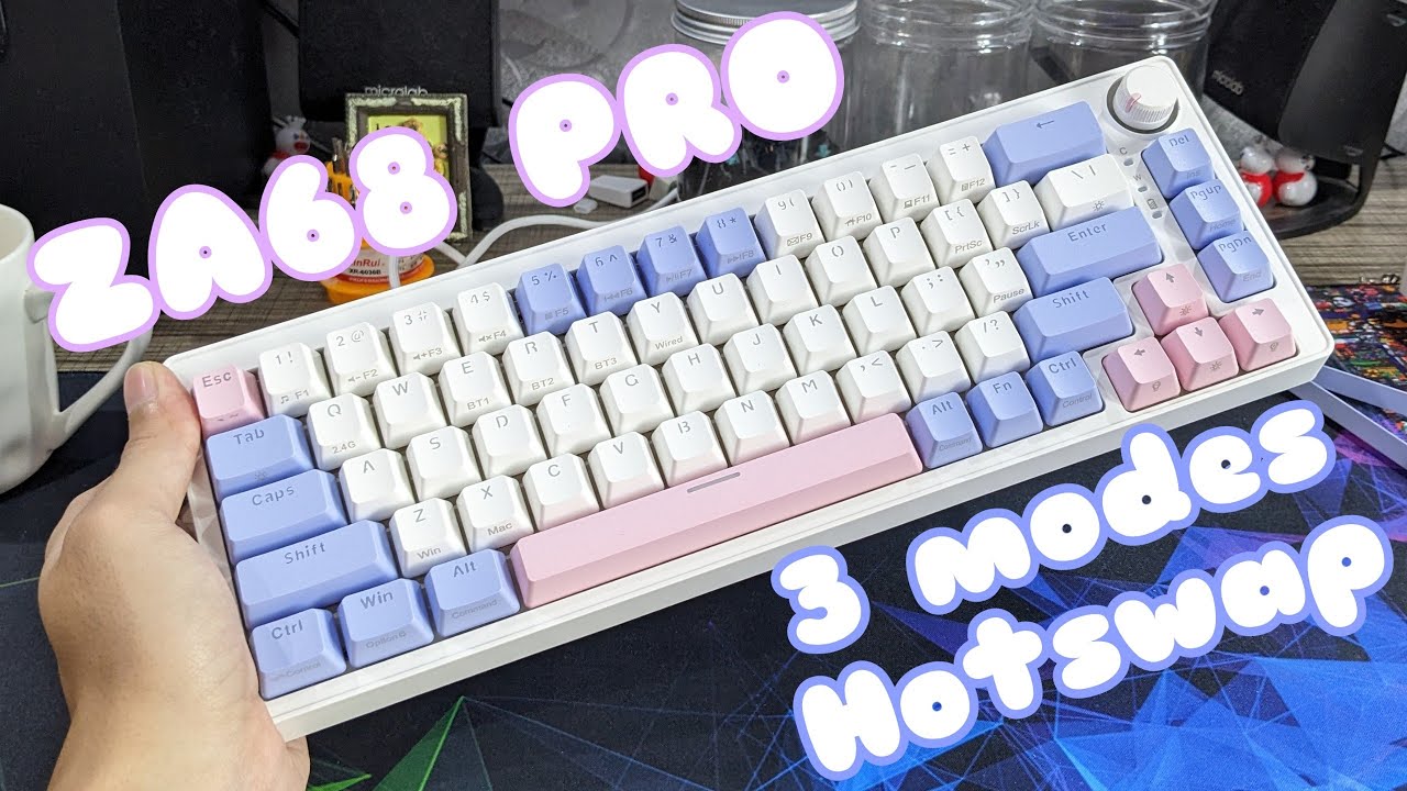 Review ZA68 Pro - Phím nhập môn giá rẻ, mạch ngược, hotswap 5 pin, âm ...