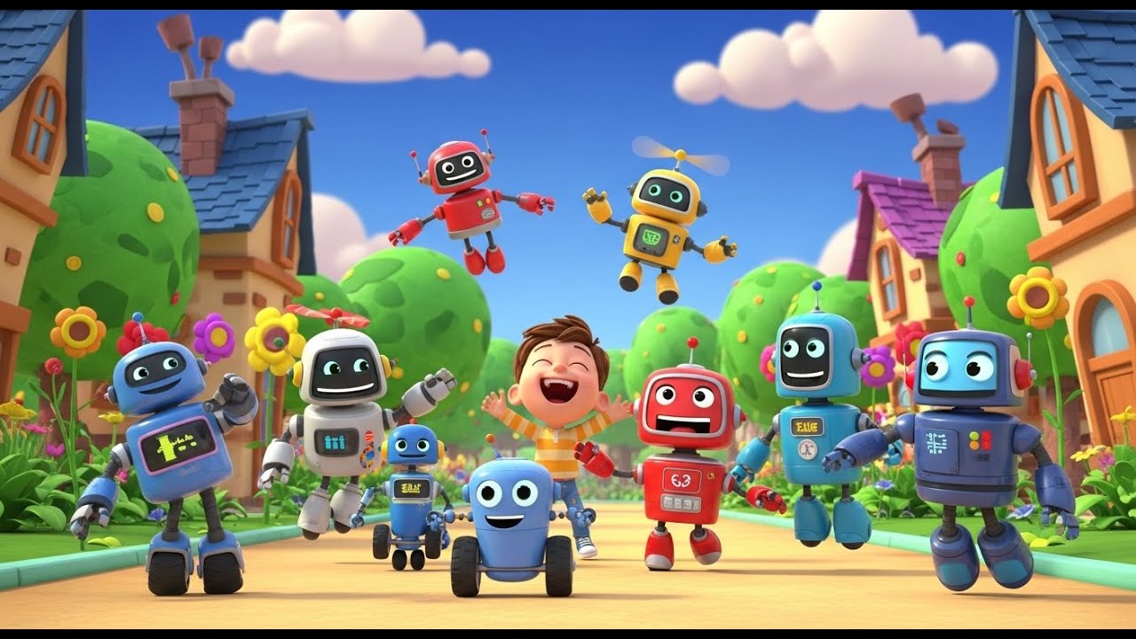 Days of the Week with Robots | Kids’ Songs and Fun Nursery Rhymes - YouTube