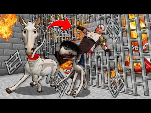 SCARY UMA MR. MEAT HAPİSHANESİNİ PATLATTI VE LONG HORSE KAÇTI! 😱 - Minecraft