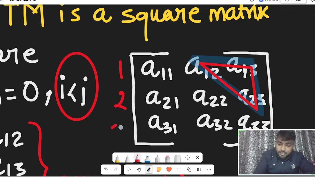 📌 Lower Triangular Matrix || Row Major Order 📌 #datastructures #array #jitvns - YouTube