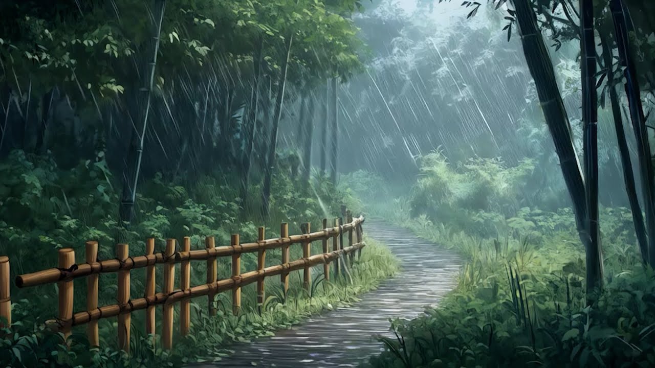 Gentle Rain 🌲💧 | 3 Hours of Peaceful Rainfall in a Quiet Forest - YouTube