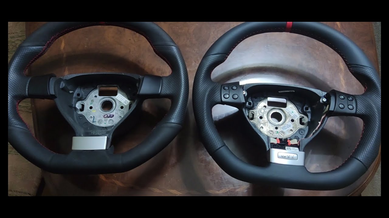 VW GOLF V - INSTALACIÓN DEL VOLANTE MULTIFUNCIÓN + CALIBRACIÓN DE LA ...