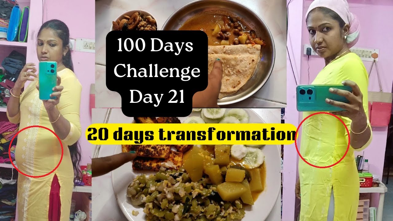 #vlog 100 Days Weight Loss Challenge Day 21 | My 20 day Transformation ...