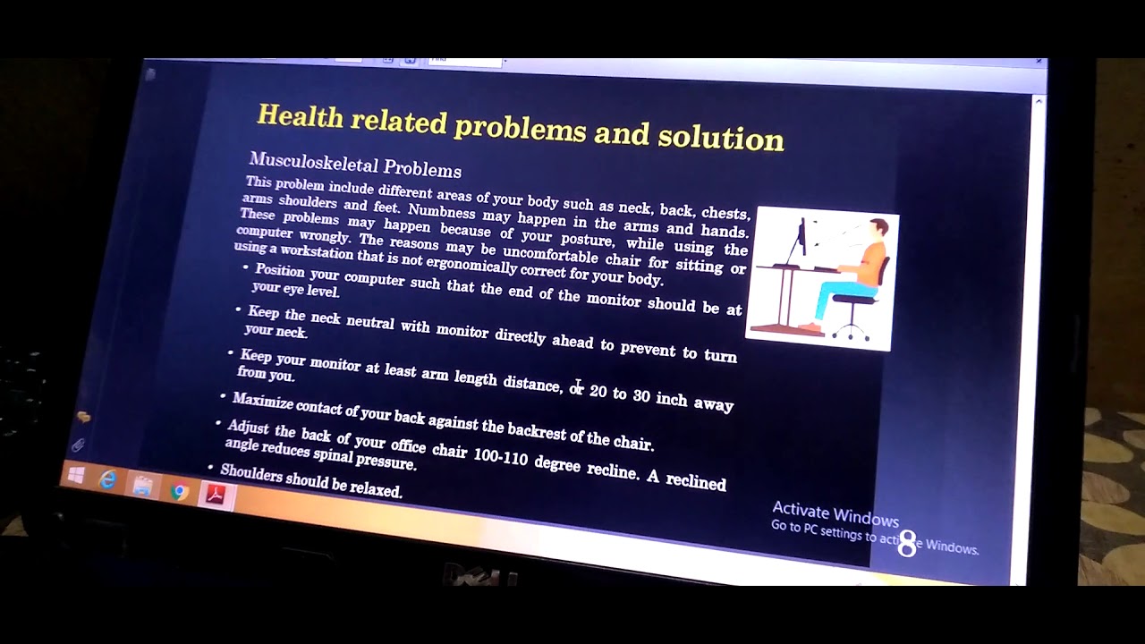 Class 10th IT/ITES Level-2 Unit-4 Maintain Healthy Safe & Secure ...