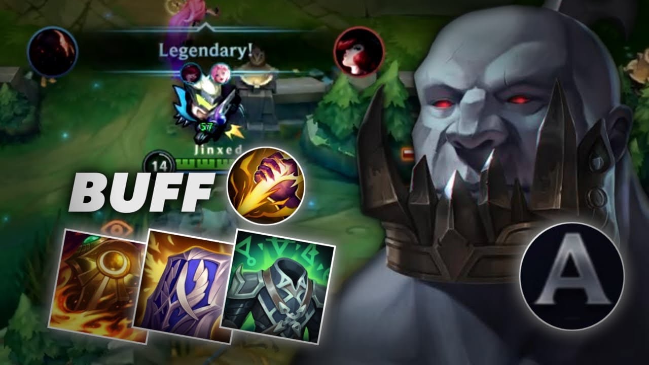 SION WILD RIFT : BUFF IS LEGENDARY JUNGLE ! BUILD FULL TANK - SEASON 10 ...