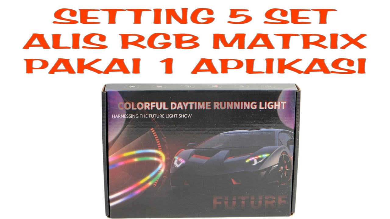 Bisa ga 1 aplikasi setting 5 set alis rgb matrix? #alisrgb # ...